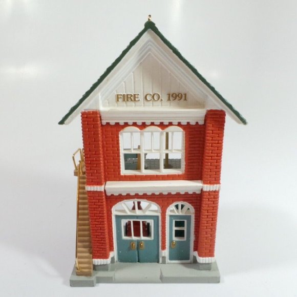 Hallmark | Holiday | Hallmark Nostalgic Houses Shops Fire Station 991 ...